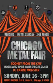 THE CHICAGO METAL FACTORY – YOUR SOURCE FOR HEAVY MUSIC AROUND CHICAGO