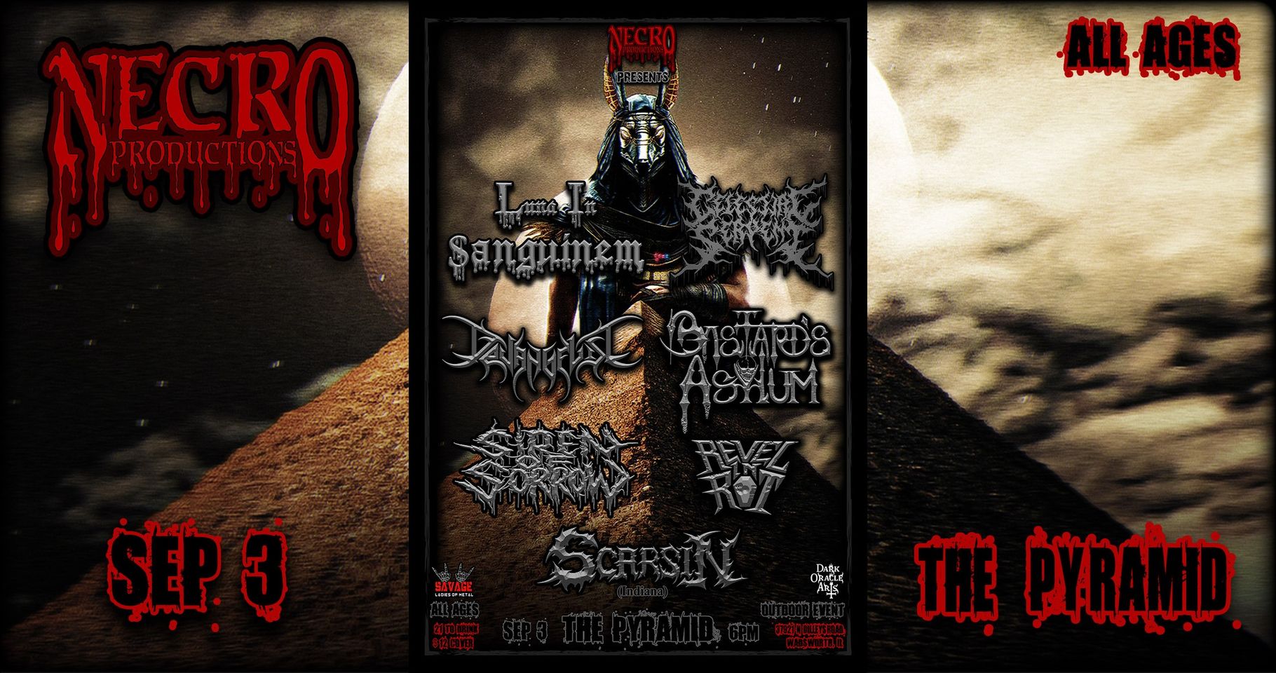 LUNA IN SANGUINEM, CELESTIAL SERPENT, BASTARDS ASYLUM, REVEL IN ROT ...