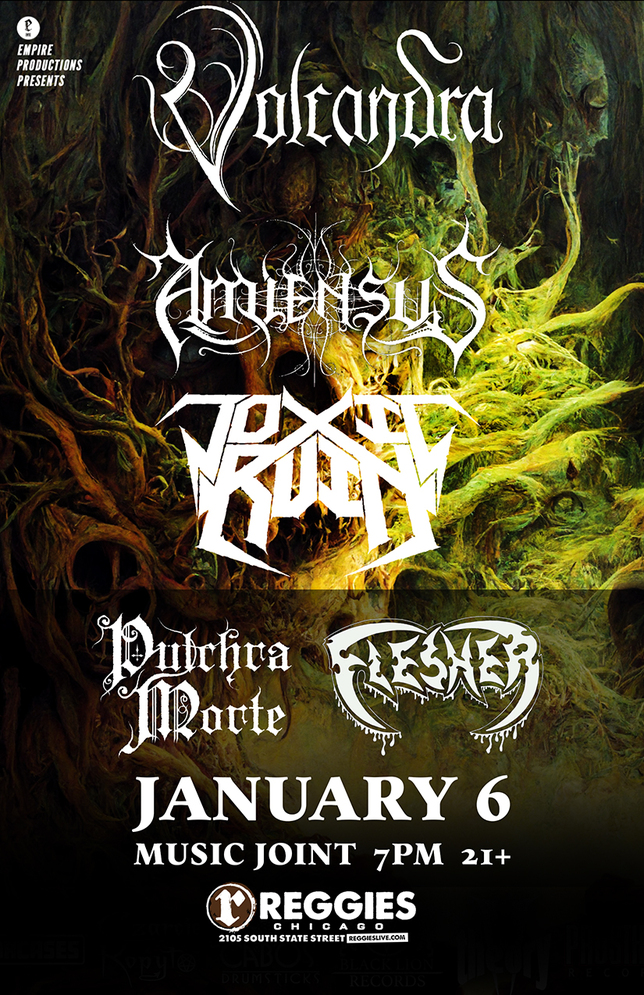 VOLCANDRA, AMIENSUS, TOXIC RUIN, PULCHRA MORTE, FLESHER - theCMF.com