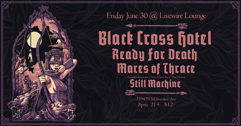 BLACK CROSS HOTEL, READY FOR DEATH, MARES OF THRACE, STILL MACHINE ...