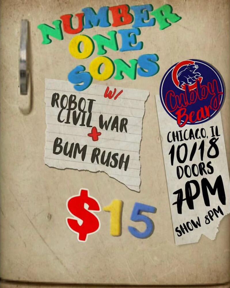 NUMBER ONE SONS, ROBOT CIVIL WAR, BUM RUSH - theCMF.com