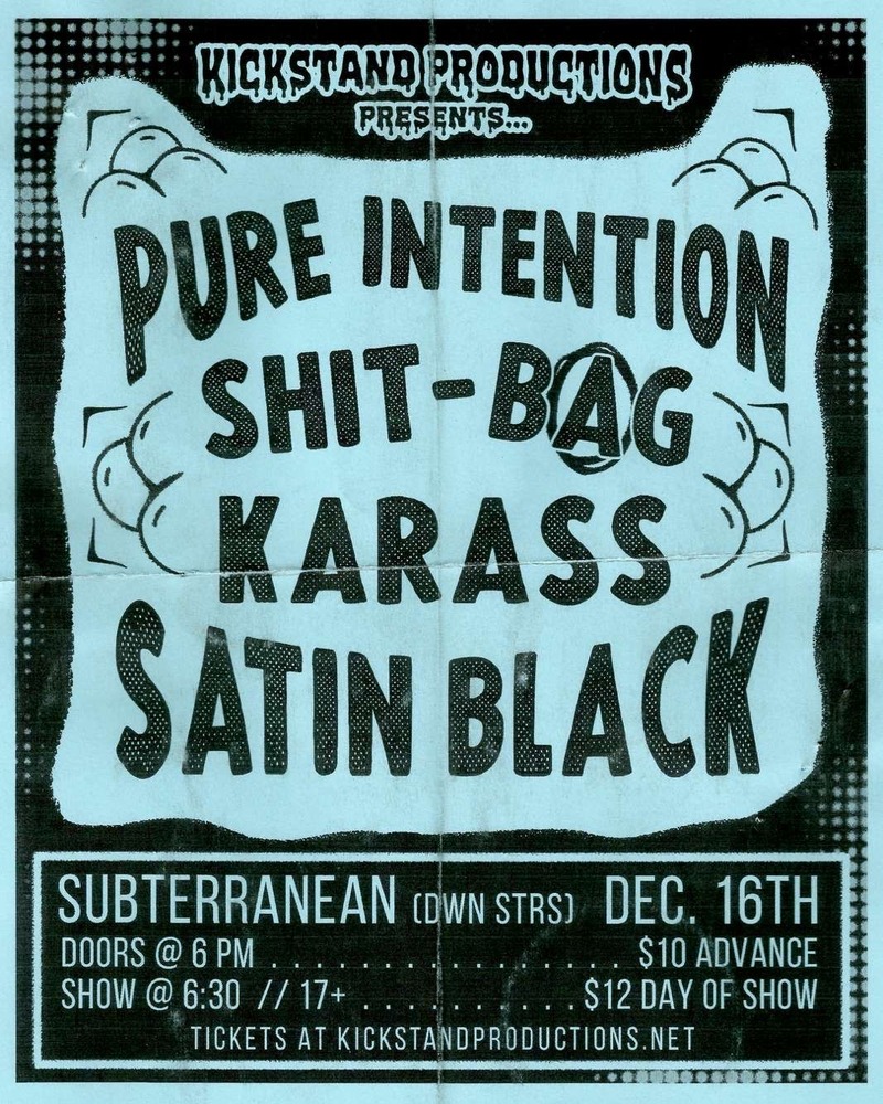 PURE INTENTION, SHIT-BAG, KARASS, SATIN BLACK - theCMF.com