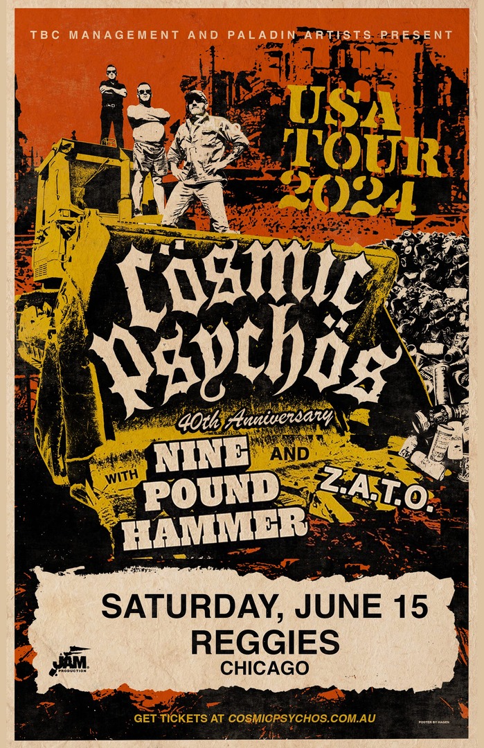 COSMIC PSYCHOS, NINE POUND HAMMER, Z.A.T.O. - theCMF.com
