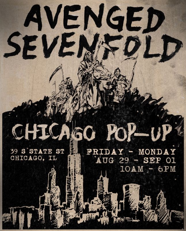 AVENGED SEVENFOLD pop up store - theCMF.com