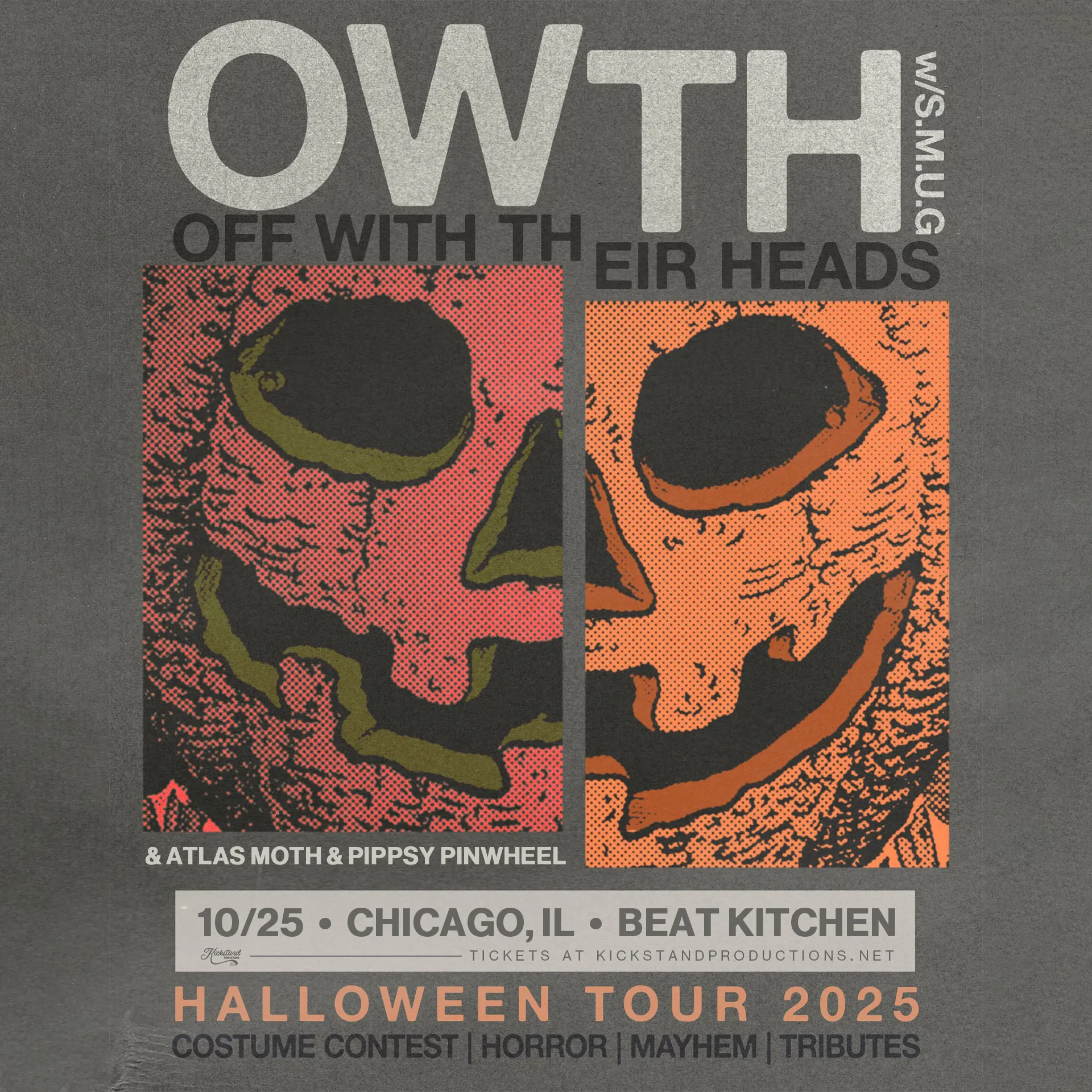 OFF WITH THEIR HEADS, THE ATLAS MOTH, SMUG, PIPPSY PINWHEE - theCMF.com